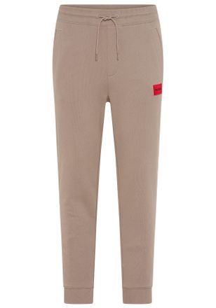HUGO BOSS Sweathose HUGO Doak, Herren, Gr. XXL, N-Gr, light, pastel braun237, Sweatware, Obermaterial: 100% Baumwolle, unifarben, regular fit lang, Hosen Sweath