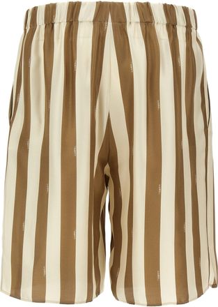 Fendi Pequin Bermudas - Camel