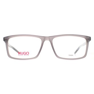 HUGO BOSS Hugo by Hugo Boss Montures de lunettes HG 1025 RIW Gris mat pour hommes