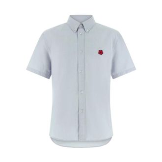 Kenzo Chemise boutonn&eacute;e - Homme - Chemises - Bleu - Taille: S