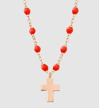 Gigi Clozeau Collier Croix Résine Or