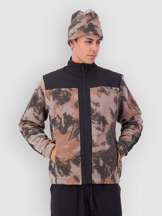 Mons Royale Pileup Wool Fleecejacke mtn camo orange
