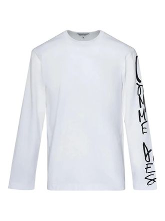 Comme Des Gar&ccedil;ons t-shirt Holiday &agrave; manches longues - Blanc