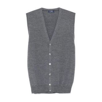 Barba Graue Strickweste Aw25 - - Knitwear - Herren - Grau - 2XL