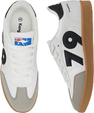 Kangaroos Herren K-NES Patty Sneaker, White/Jet Black, 46 EU