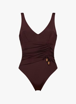 Livia Monte-Carlo Maillot de bain une pi&egrave;ce &agrave; perles pliss&eacute;