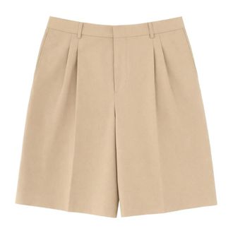 Ami Homme, Shorts, Beige, Taille: W42 Virgin Wool Tailored Shorts