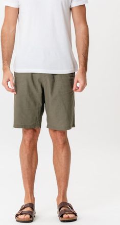 Perform Collection Leinenshorts - Armee