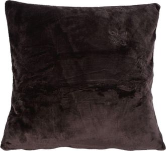 Gözze Ambiente Trendlife Fleur-de-LYS Wohnkissen gefüllt 50 x 50 cm Farbe Dunkelbraun