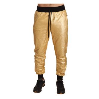 Dolce & Gabbana Goldenes Jahr des Schweins Sweatpants - - Trousers - Herren - Gelb - M
