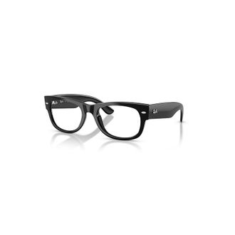 Ray-Ban Mega Wayfarer II Optics Schwarz Fassung Klar Glas Polarisiert 52-21