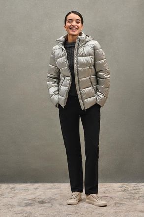 Polo Club Jacke Silvon silberfarben mit Polo Club-Logo