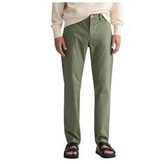 GANT Slim Fit Chino Hose Hallden - - Trousers - Herren - Gr&uuml;n - W40