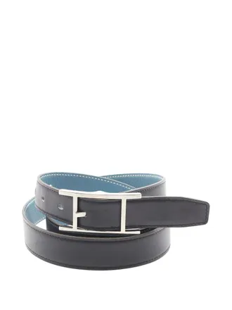 Hermès ceinture à boucle logo (2007) - Noir