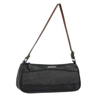 Gucci Pre-owned Canvas Schultertasche - - Pre-owned - Damen - Schwarzk - ONE SIZE