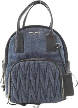 Miu Miu Damen, Pre-Owned, Blau, ONE SIZEGr&ouml;&szlig;e