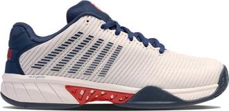 K-Swiss Performance Homme Hypercourt Express 2 Chaussure de Tennis, Blanc de Blanc/Blue Opal/Lollipop, 44.5 EU