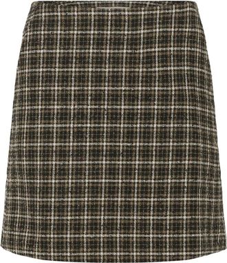 Part Two Femme, Jupes, Vert, Taille: 44 FR Jupe à Carreaux Noire - Style Classique