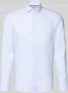 Christian Berg Regular Fit Leinenhemd mit Kentkragen