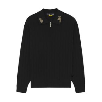 Iuter Courage Half Zip Strick-Polo - - Knitwear - Herren - Schwarzk - M