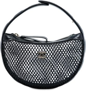 Chanel Hobo Bags - Mini CC Round Mesh Hobo - Gr. unisize - in Schwarz - f&uuml;r Damen