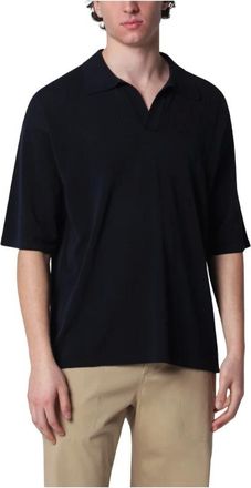Roberto Collina Homme, Tops, Bleu, Taille: XL Polo MC Comfy FIT