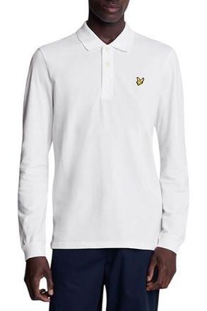 Lyle & Scott Hommes Polo Ls Blanc L