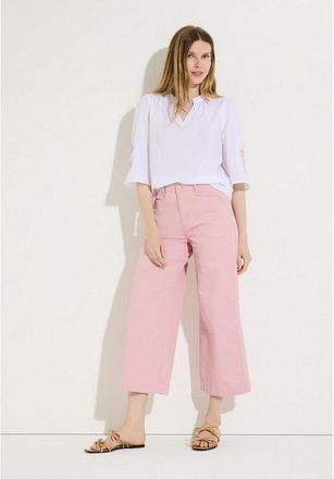 More & More Klassische Bluse leichte, 3/4 Arm Schlupfbluse, bestickt