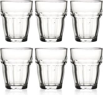 Bormioli Rocco BORMIOLI Rocco Rock Bar Retro Schnapsgläser Set von 6 (7 cl) - Gläser im amerikanischen Diner-Stil - Servieren von Wodka, Tequila & Spirituosen - gehä
