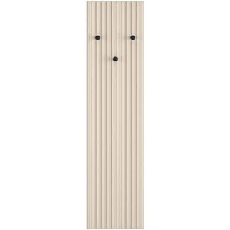 Selsey Selsey - caletto - Porte-manteau mural avec lamelles - 34 cm - beige