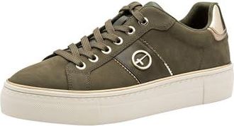 Tamaris Baskets Basses pour Femme - Olive Nubuc - Pointure 37 EU, Olive Nubuck, 37 EU