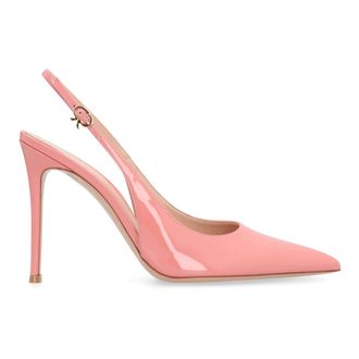 Gianvito Rossi Pumps aus Lackleder mit Slingback - - Shoes - Damen - Rosa - 38 EU