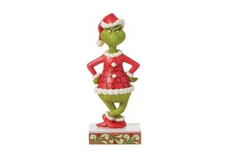 Enesco Figurine Jim Shore Grinch avec Mains sur Les Hanches