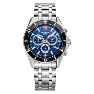 Swiss Alpine Military Sierra Chronograph - Homme - Accessoires - Bleu - Taille: ONE Size