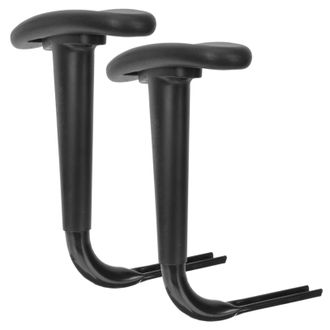 Lurrose B&uuml;rostuhl Armlehnen Stahl Haltegriff 2 St&uuml;ck Ergonomisch Gepolstert Pu Oberfl&auml;che B&uuml;ro Gaming Stuhl Zubeh&ouml;r F&uuml;r Drehstuhl Schreibtischstuhl