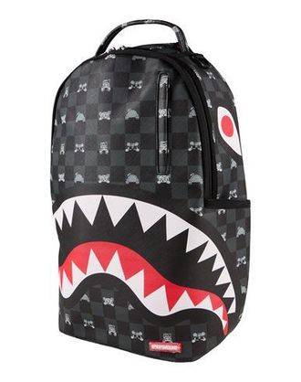 Sprayground GRAY PEEKING CHARACTER CHECK DLXSV BACKPACK