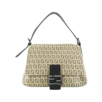 Fendi Pre-owned Mamma Baguette Canvas Shoulder Bag - - Pre-owned - Damen - Beige - ONE SIZE
