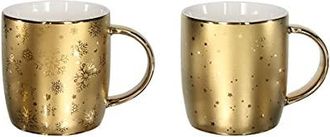 Tognana Gold Tassen, gewölbt, 2 Stück, 370 ccm, Keramik, Tasse, 3098739031, 3.7E+2 ccm