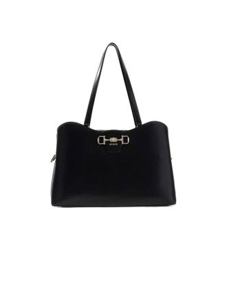 Guess Womens Tote Bag Black Polyurethane - Tote-Bags