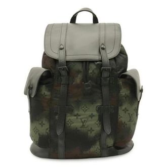 Louis Vuitton Pre-owned Christopher PM Monogram Camouflage Nylon Backpack - - Pre-owned - Herren - Gr&uuml;n - ONE SIZE