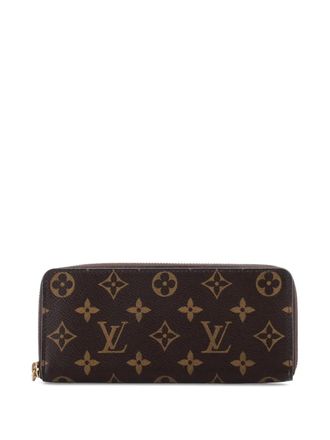 Louis Vuitton Kleines Clemence Portemonnaie aus Canvas mit Monogramm - Braun