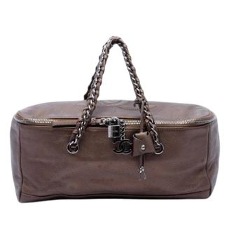Chanel Sac &agrave; main vintage doccasion - Femme - Pre-owned - Brun - Taille: ONE Size