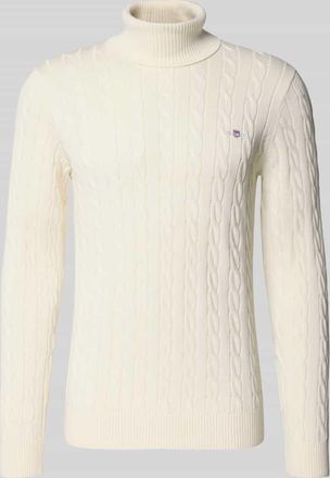 GANT Rollkragenpullover mit Logo-Detail