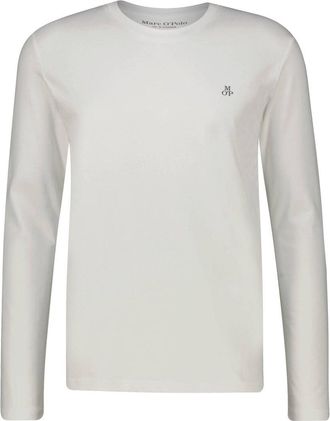 Marc O'Polo Herren Longsleeve aus BIO-Baumwolle Shaped Fit