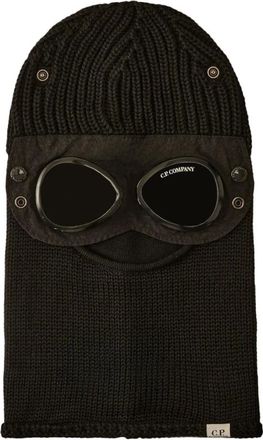 C.P. Company C.p. Company, Femme, Accessoires, Noir, Taille: ONE Size Extrafine Merino Wool Goggle Balaclava