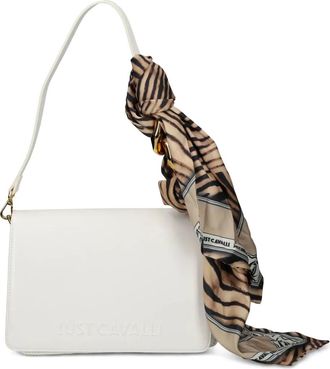 Just Cavalli sac porté épaule à logo embossé - Blanc
