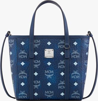 MCM Toni Shopper mit Reissverschluss oben in Visetos