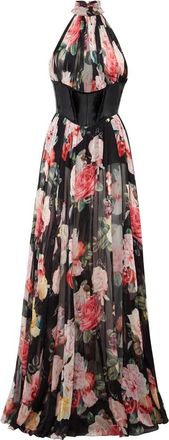Philipp Plein Femme, Robes, Multicolore, Taille: 42 FR Long Dress Flowers