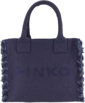 Pinko Pinko, Femme, Sacs, Violet, Taille: ONE Size Beach Shopper Canvas