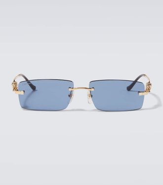 Cartier Eckige Sonnenbrille Panthère De Cartier